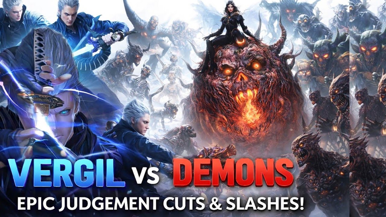 Vergil vs Demons | Epic Judgment Cut & Slash Devil May Cry 5 Gameplay ...