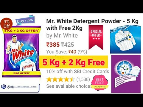 Best Detergent Powder Mr. White - 5 Kg with Free 2 Kg Washing Powder ...