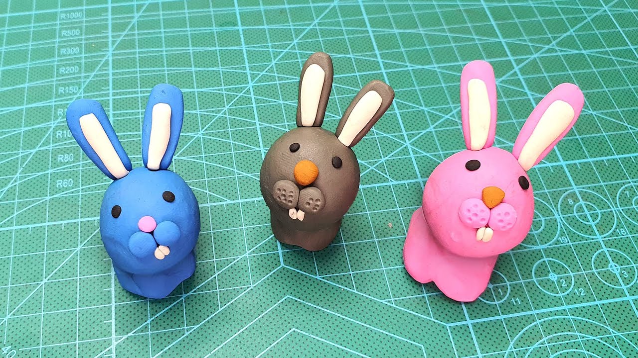 Rabbit Clay Modelling | Octopus Clay Art | Clay Toys Making For Kids ...