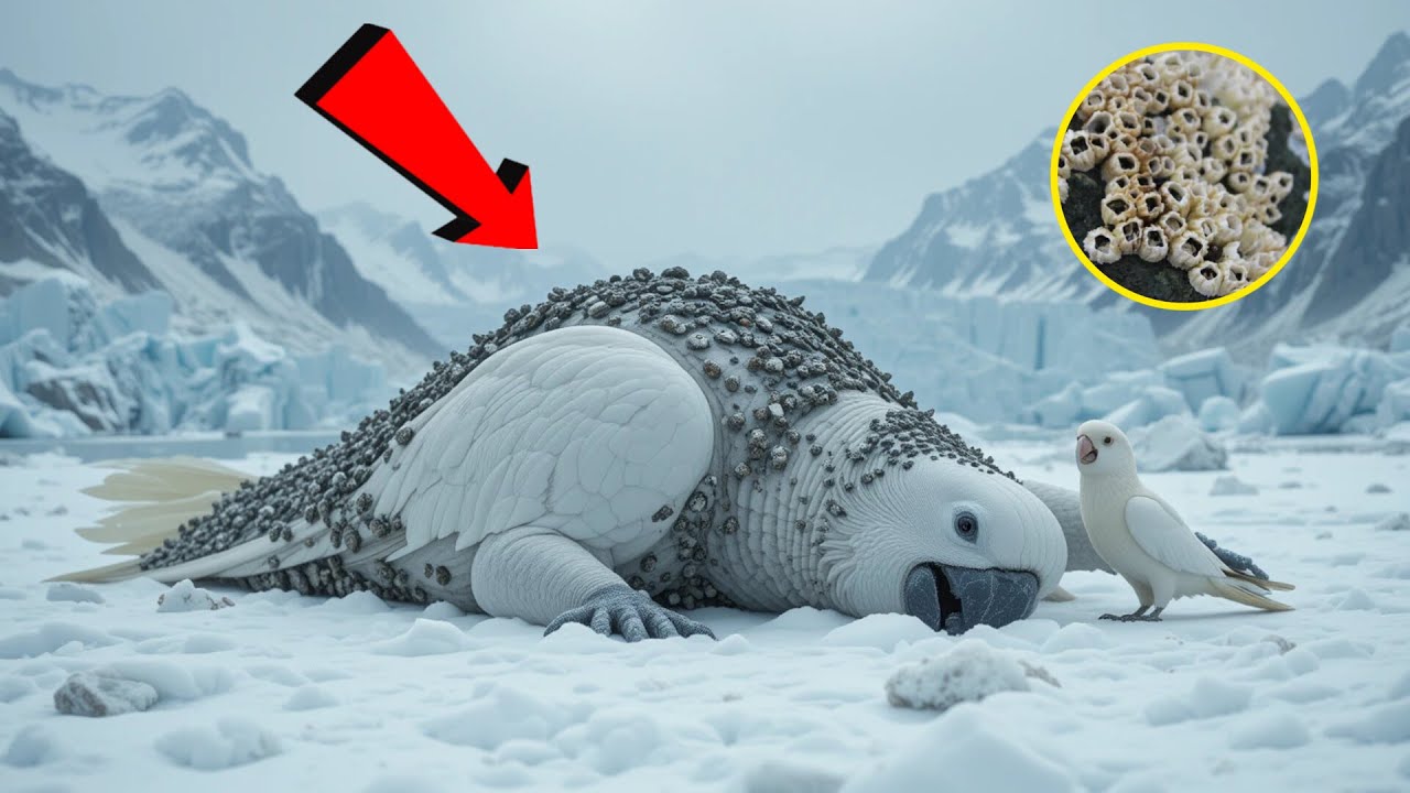 Injured Parrot Covered in Barnacles - YouTube