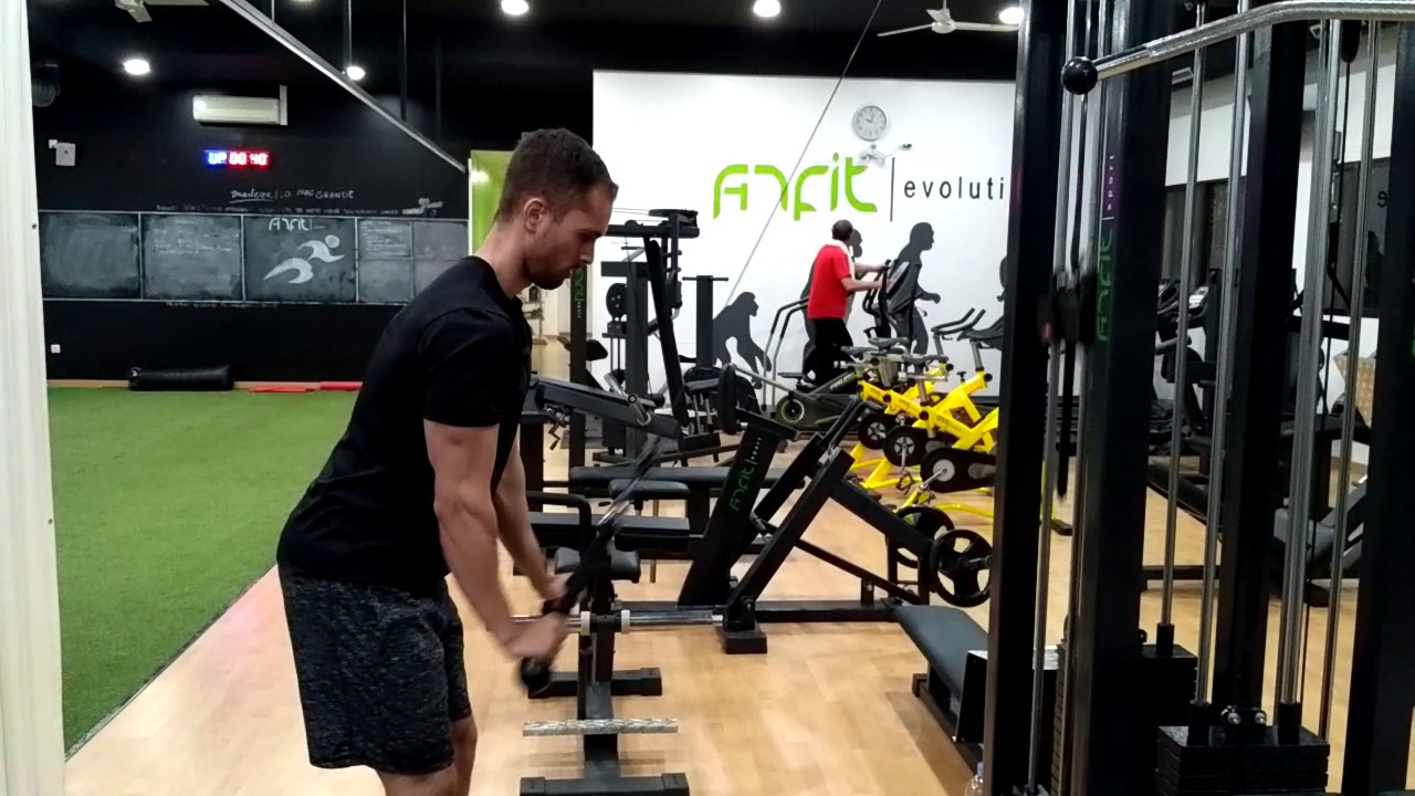 Extensiones triceps cuerda - YouTube