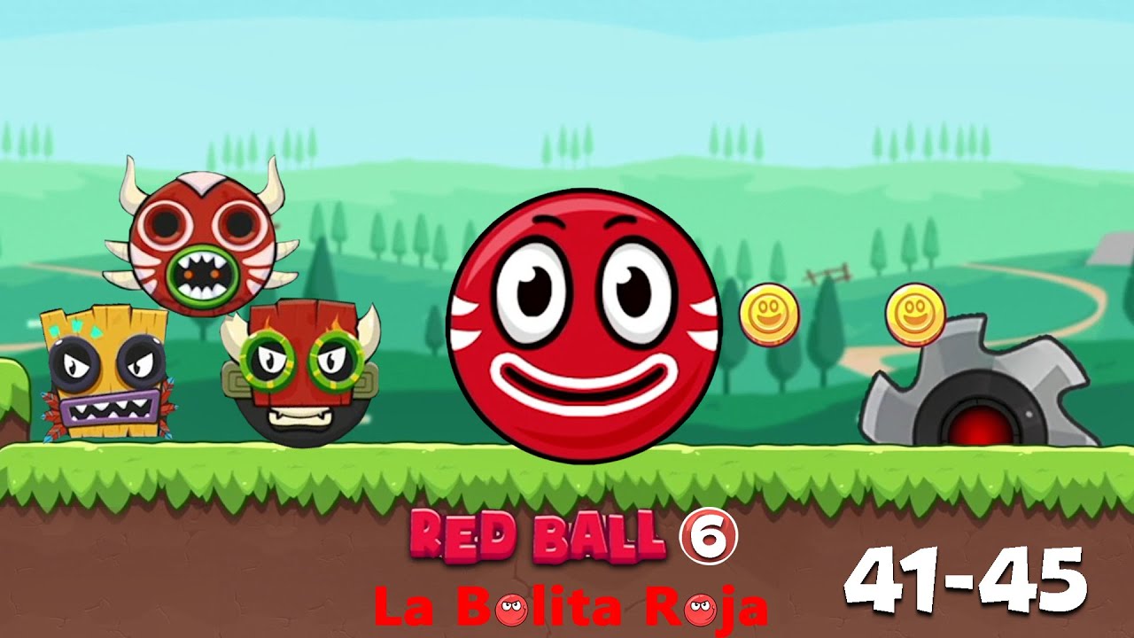 La bolita roja como pasar nivel 41-45 Red Ball 6 | La bolita roja - YouTube