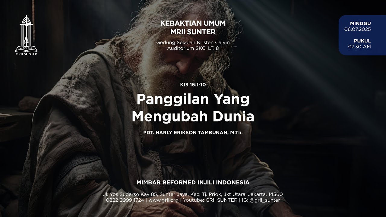 Kebaktian Umum MRII Sunter Minggu 6 Juli 2025 - YouTube