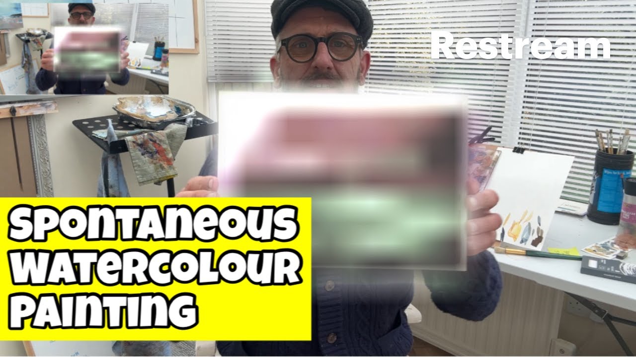 LIVE Watercolour spontaneous painting - YouTube