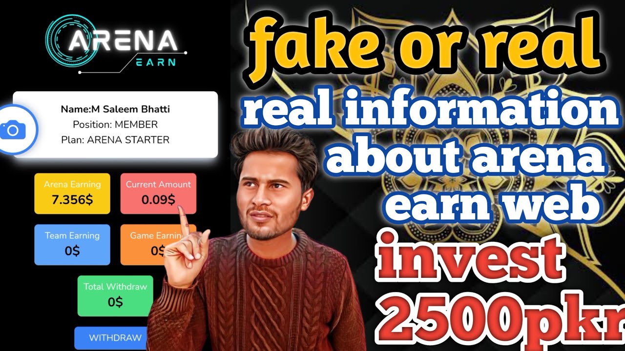 Arena earn web full review | how much earn in a day | real or fake ...