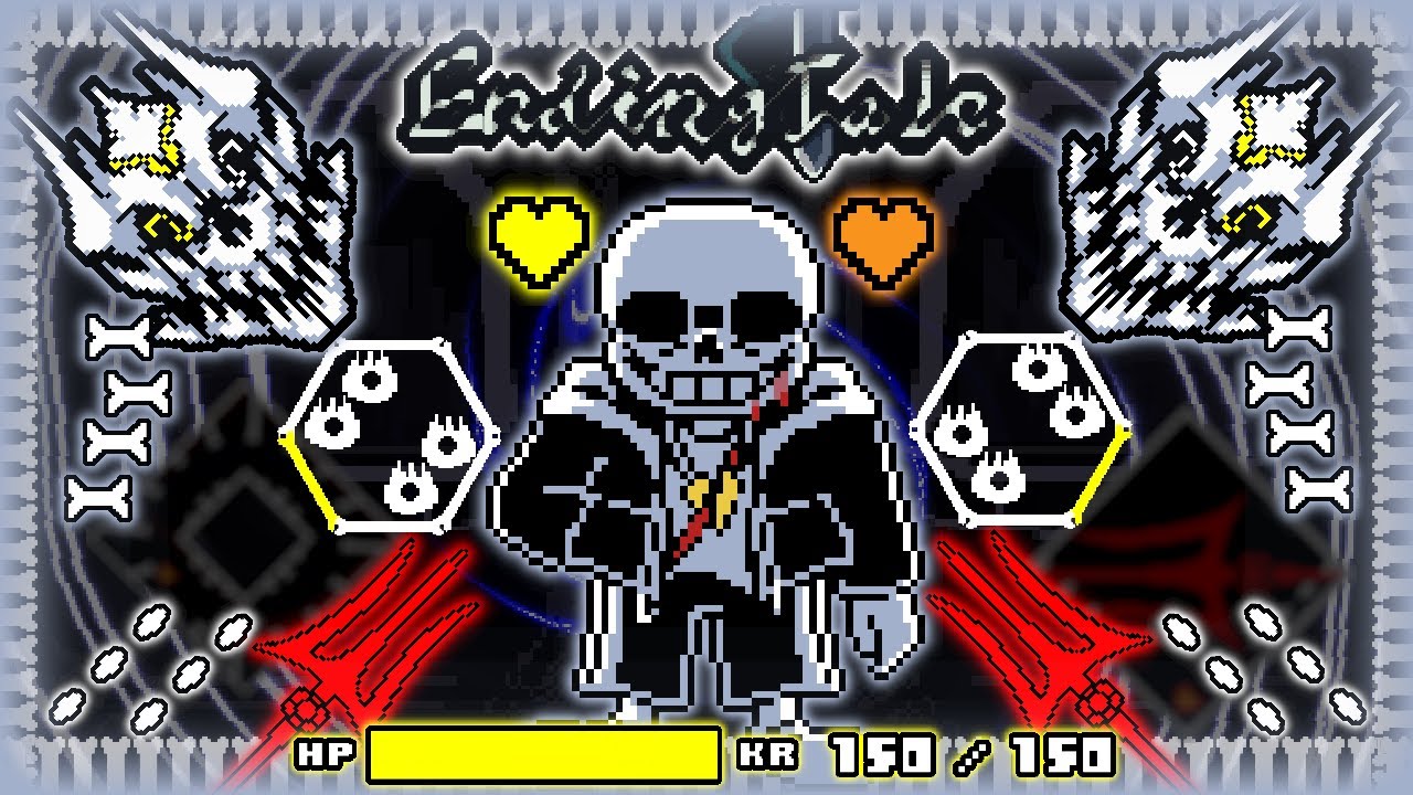 [NO HIT!] EndingTale Sans Fight Phase 2 by ZhaZha - YouTube