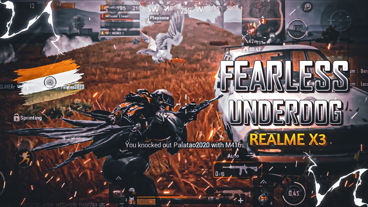 FEARLESS UNDERDOG ⚡ | REALME X3 PUBG MONTAGE | SMOOTH + EXTREME 60 FPS ...