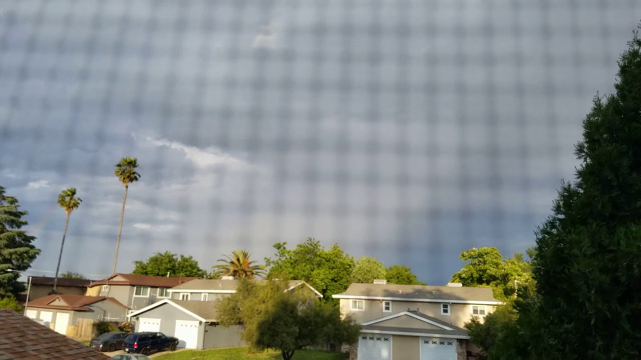 Outflow Windy ENE Winds and Mostly Cloudy 7:05pm May 23, 2019 - YouTube