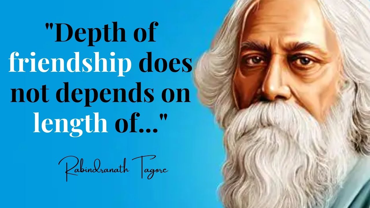 Rabindranath Tagore | Bengali polymath | Poet | famous quotes ...