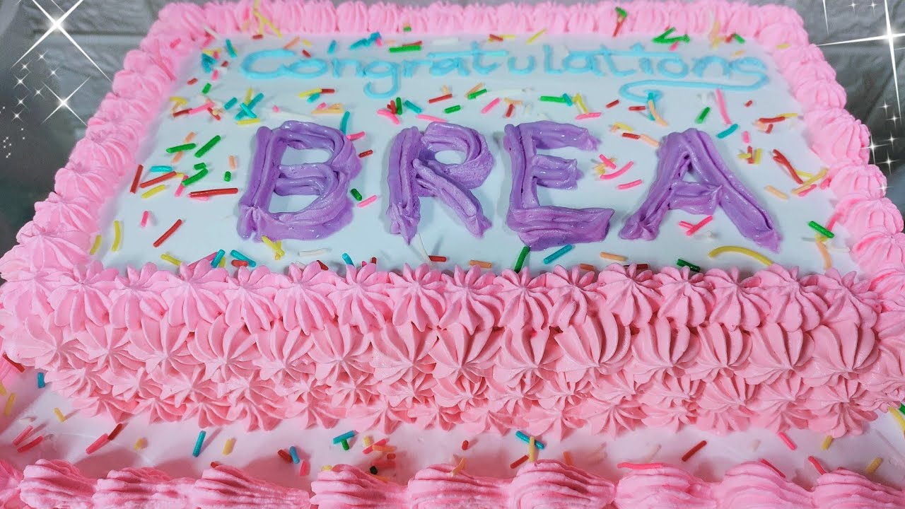 SIMPLE CAKE FOR BREA | MOVING UP CAKE - YouTube