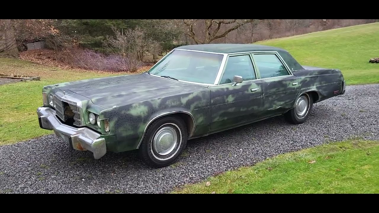 1977 Chrysler Newport *Trailer Park Boys Shitmobile replica* cold start ...