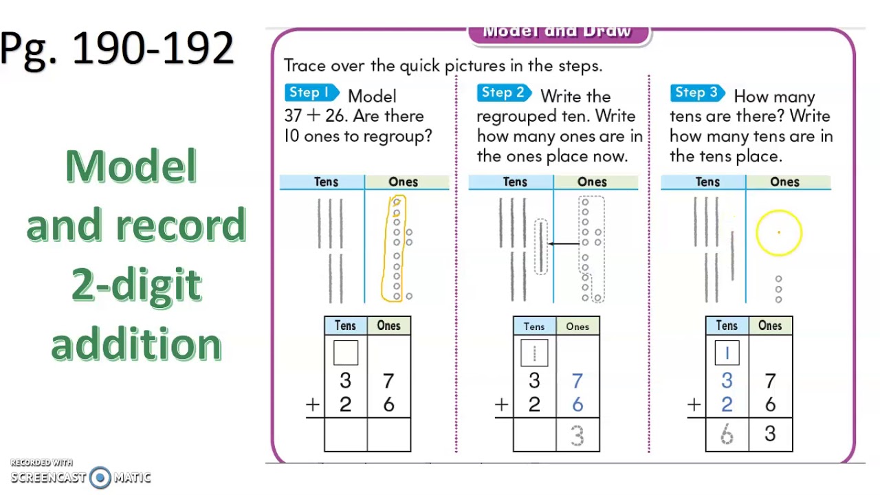 adding by regrouping - YouTube