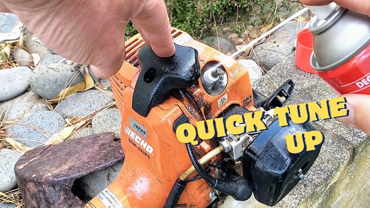 How to do a QUICK Tune Up on an ECHO Srm 222ES Weedeater - YouTube