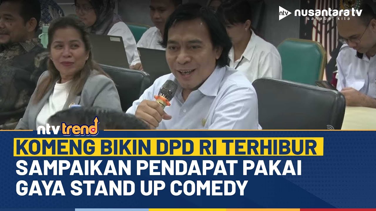 Suasana DPD RI Mendadak Cair! Komeng Sampaikan Pendapat Ala Stand Up ...