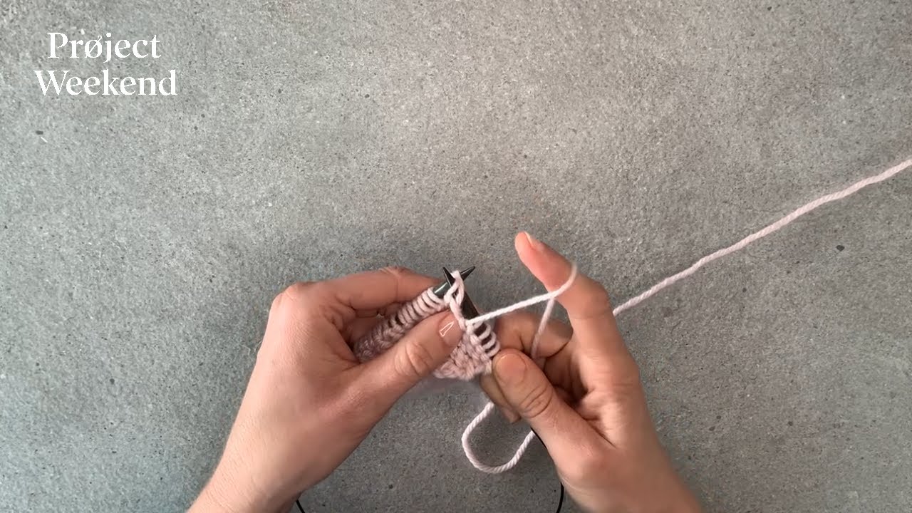 Knitting | How to Decrease Stitches (P2tog) Purl Two Stitches Together - YouTube