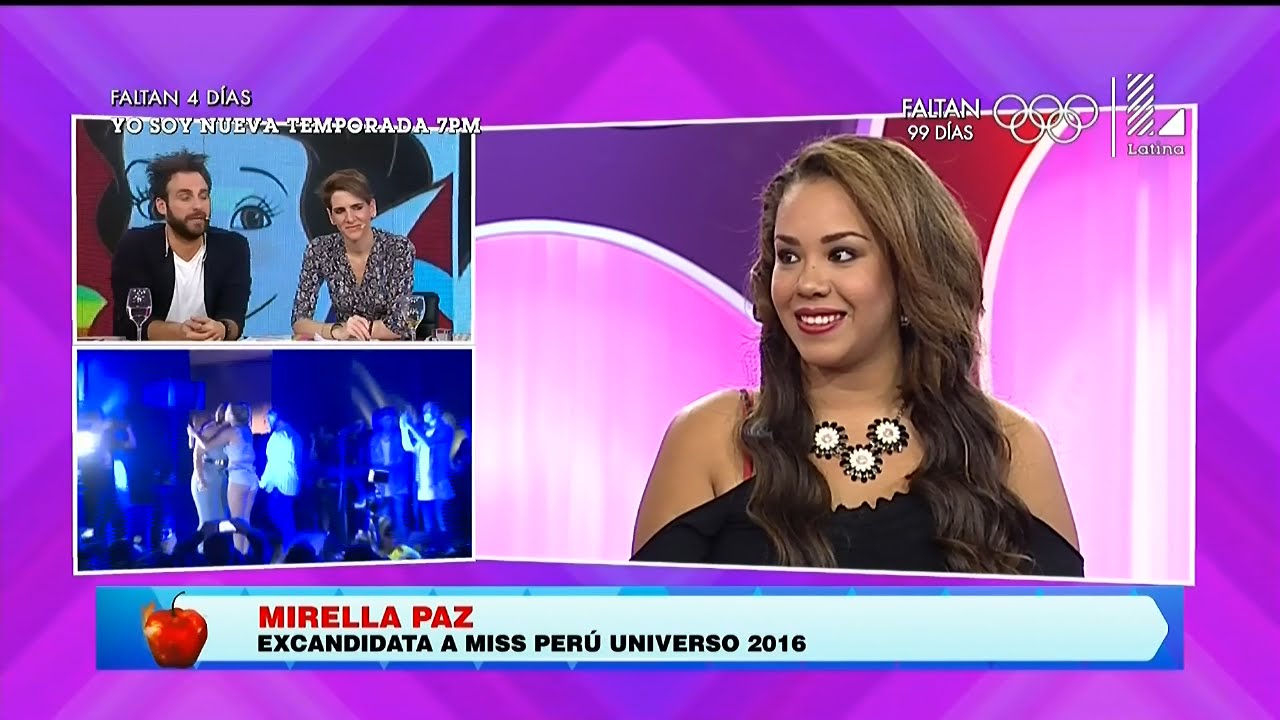 AMOR AMOR AMOR 28/04/16 MIRELLA PAZ CUENTA COMO FUE QUE INGRESO AL MISS ...