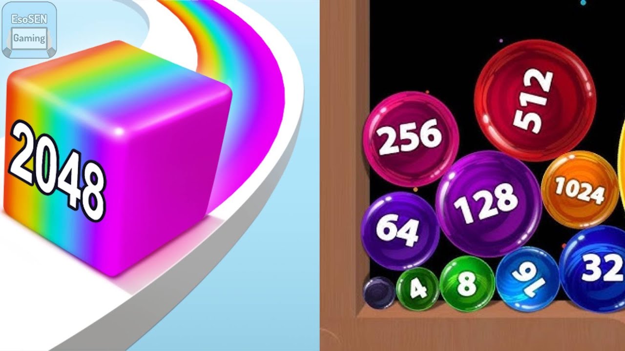 Jelly Run 2048 vs Sunball Fusion 2048 | All Levels Gameplay | Android ...