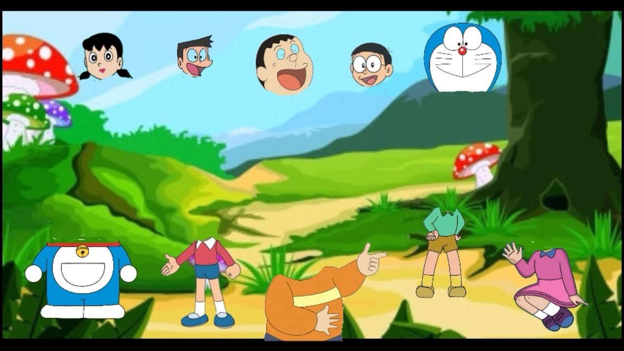 Mencari kepala Doraemon dan teman-teman. - YouTube
