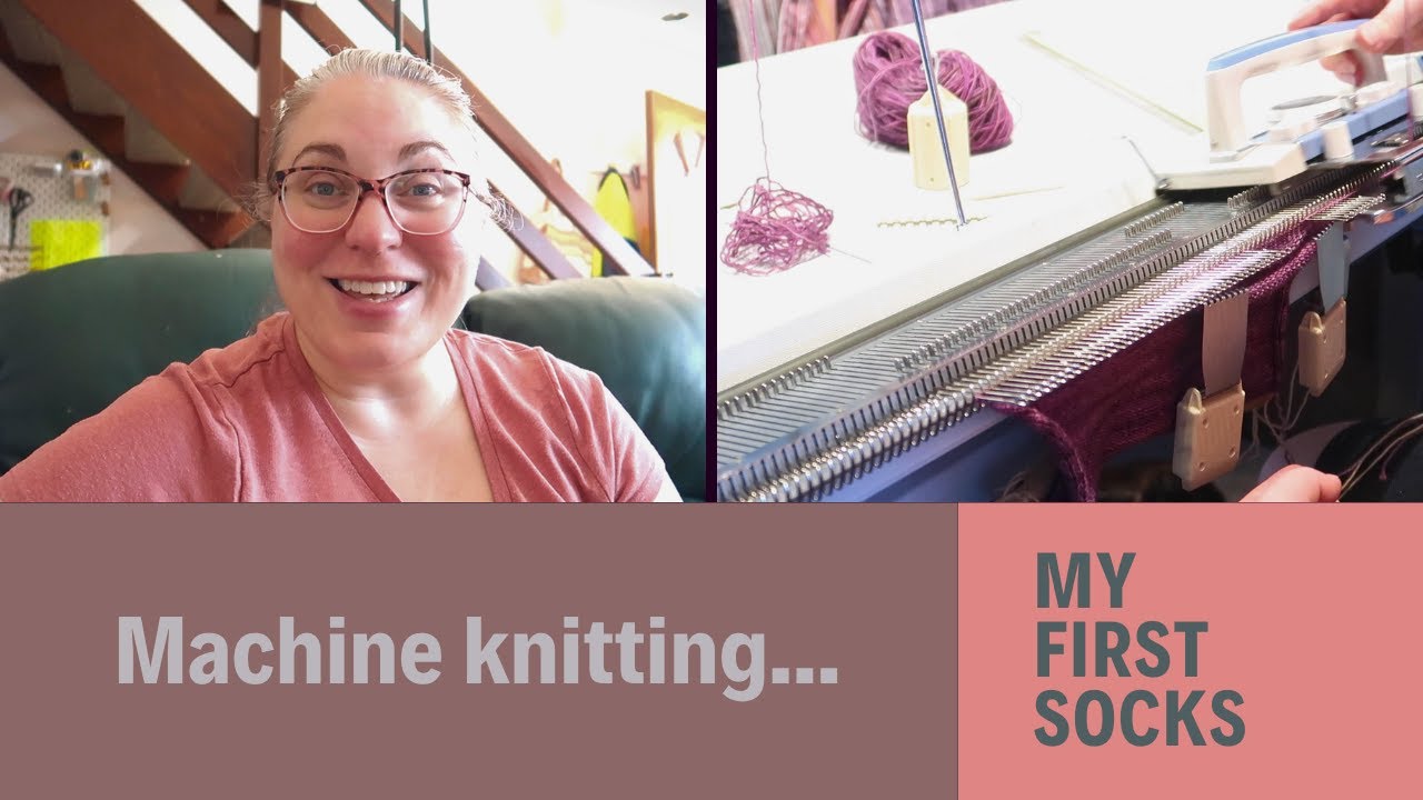 My first machine knit socks! - YouTube
