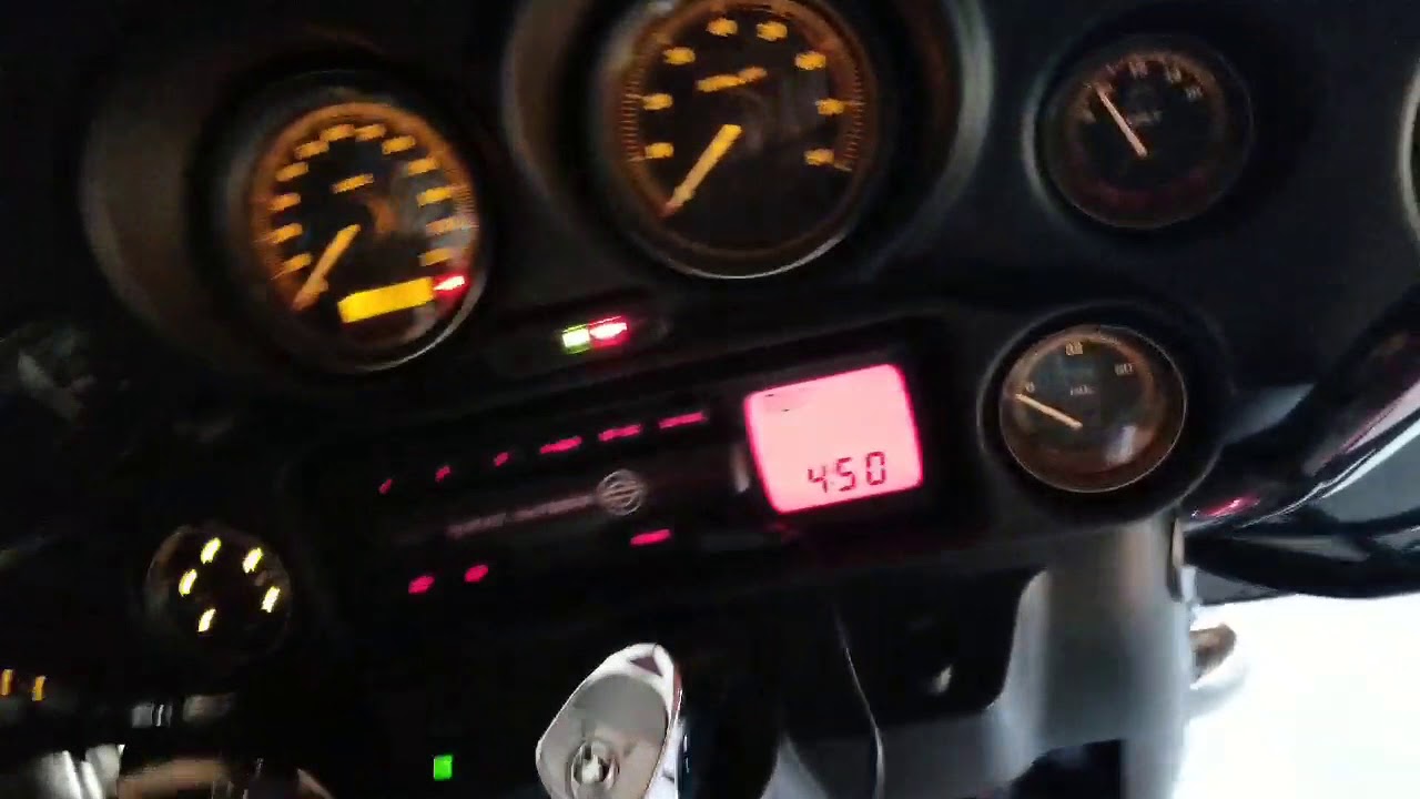 Harley Davidson Red LED dash conversion - YouTube