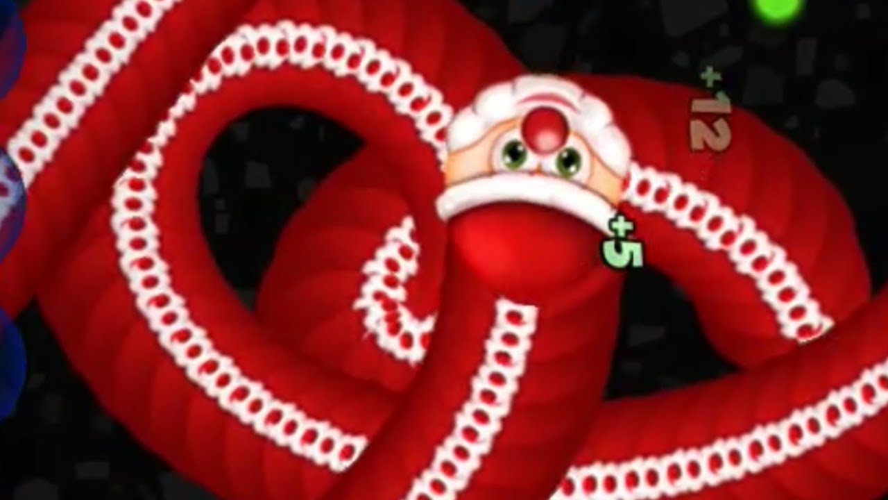 Worms Zone Big Santa Tiny Face Snake #wormszoneio #snakegame #epicgames ...