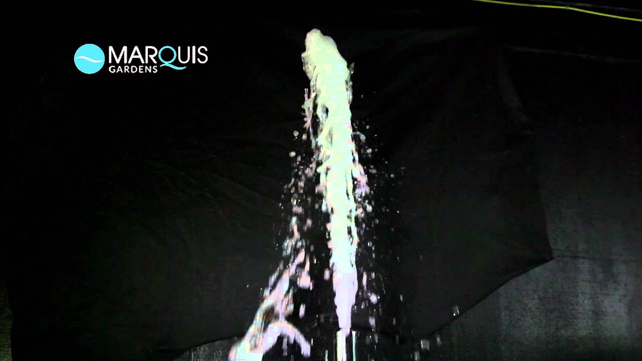 Chrome Frothy Foam Jet Water Feature - YouTube