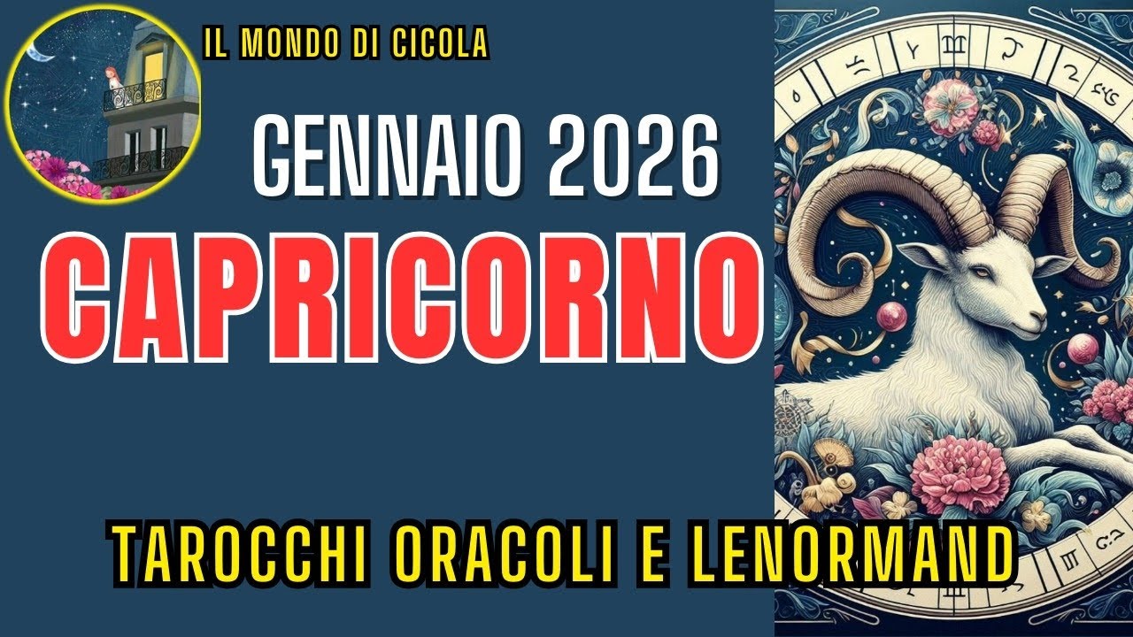 ♑ CAPRICORNO ♑ GENNAIO 2026♑ COSTRUITE SU SOLIDE BASI ♑ ️💰🍀🎁🌞🌱🔮 ♑ - YouTube