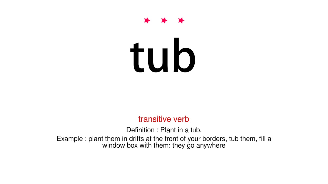How to pronounce tub - Vocab Today - YouTube
