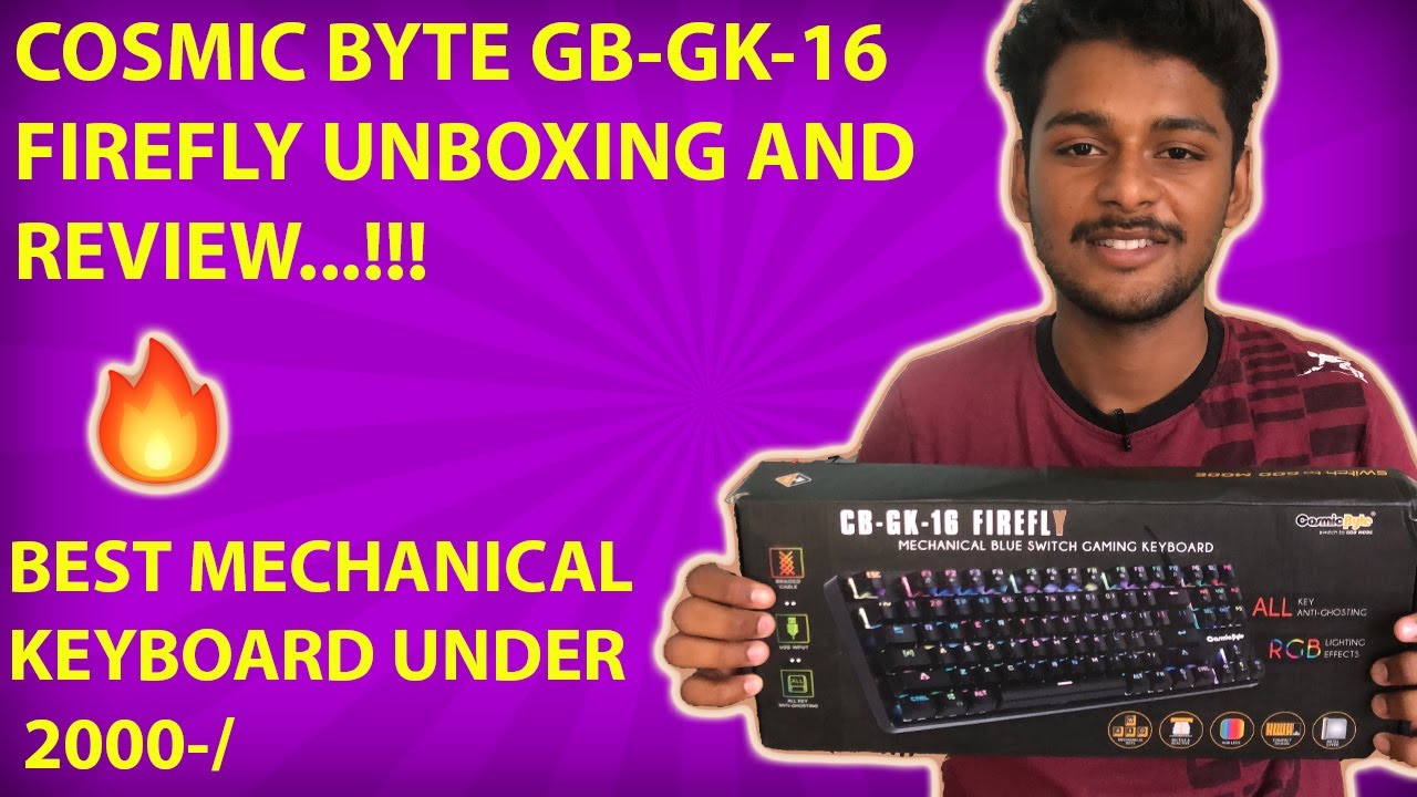 COSMIC BYTE CB-GK-16 FIREFLY | Best Mechanical Keyboard Under 2000 ...