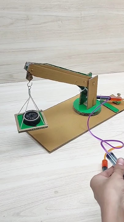 How to Make Hydraulic Crane Cardboard #shortsviral #youtubeshorts # ...