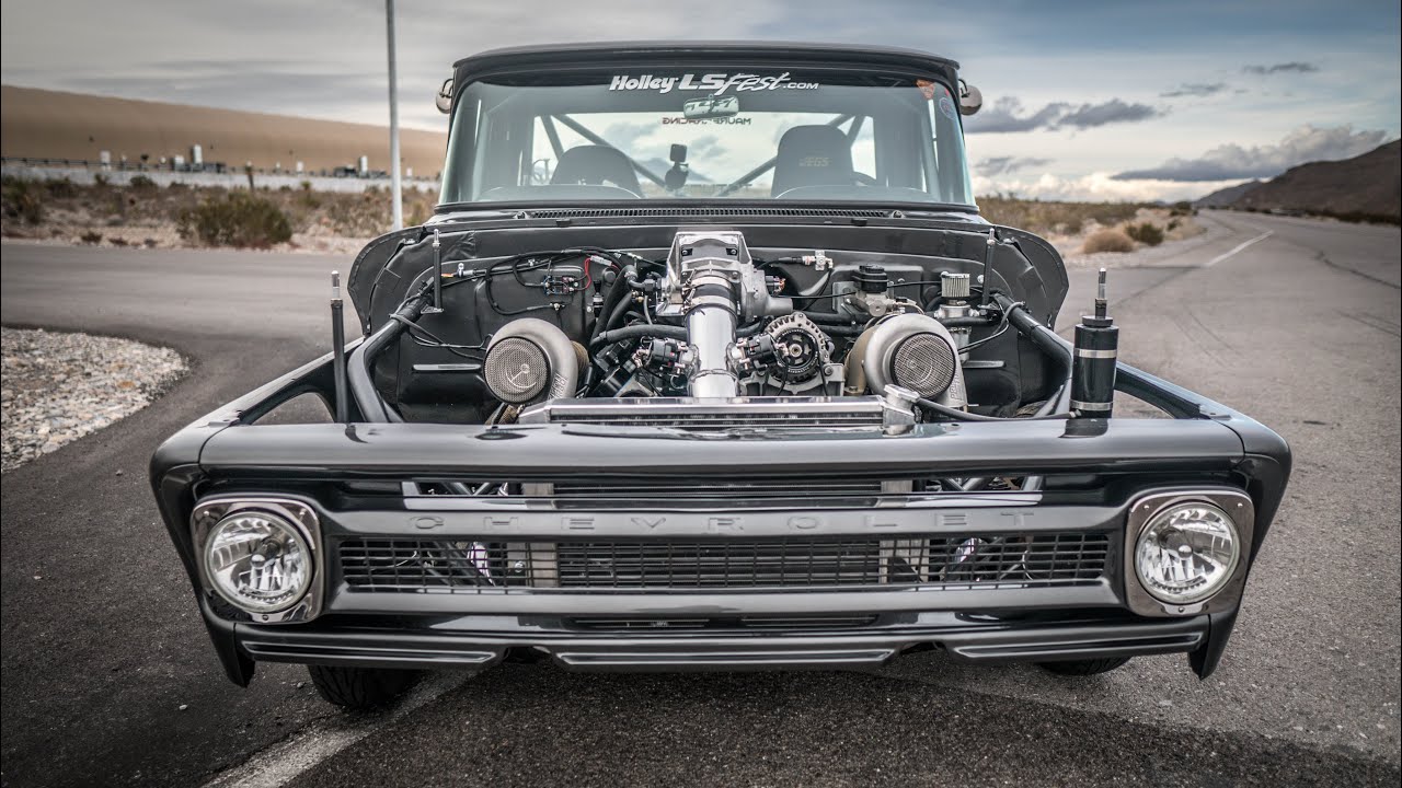 1961 Chevy C10 Twin Turbo LS - YouTube