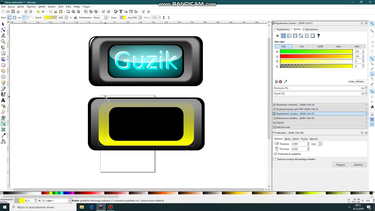 Tworzenie guzika w programie Inkscape - Tutorial #1 - YouTube