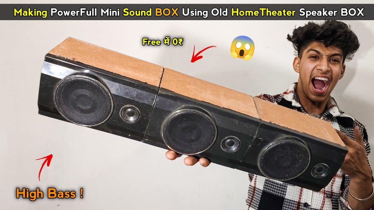 Making PowerFull Mini Sound BOX Using Old HomeTheater Speaker BOX 😱 ...