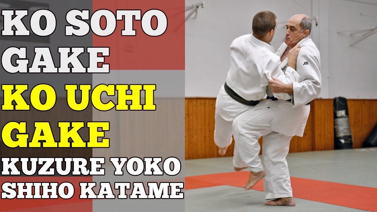 Tecniche di Judo: Ko soto gake, Ko uchi gake, Kuzure yoko shiho katame ...