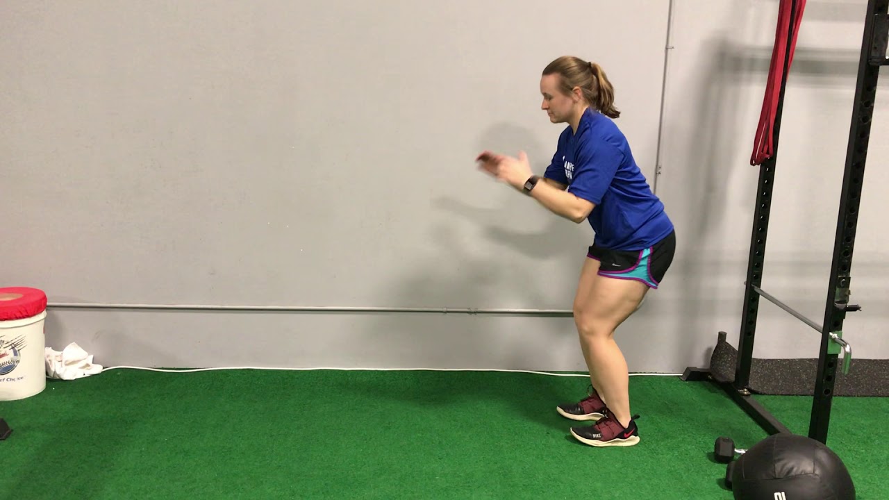 Broad Jump + Shuffle Back - YouTube