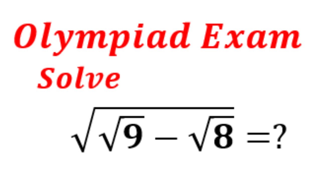 Beautiful Mathematics Problem | Olympiad Exam Problem Evaluate Completely - YouTube