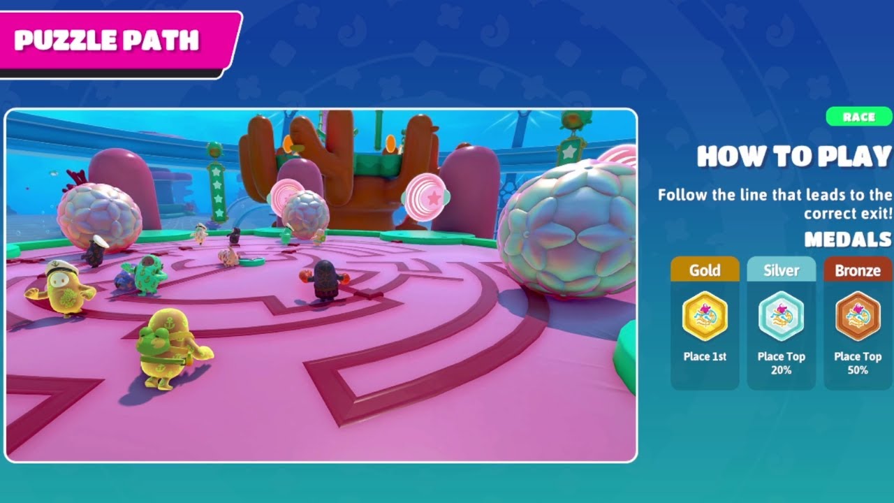How To Do Puzzle Path Race Mode In A Correct Way [Fall Guys] [Season 3 ...