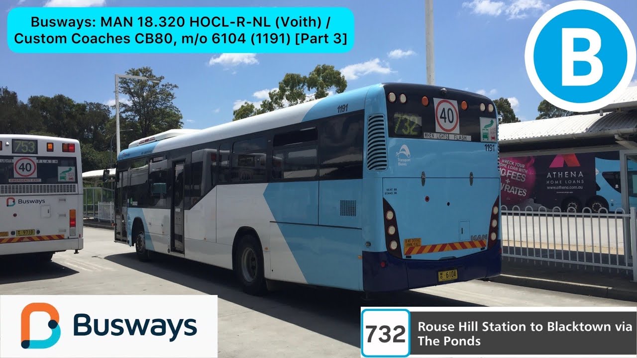 Busways: MAN 18.320 HOCL-R-NL (Voith) / Custom Coaches CB80, m/o 6104 ...