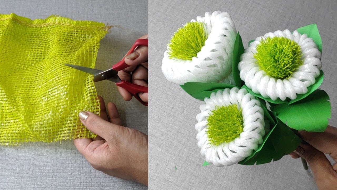 It's so Beautiful. Hand making Flower design idea. Super Hand making ...