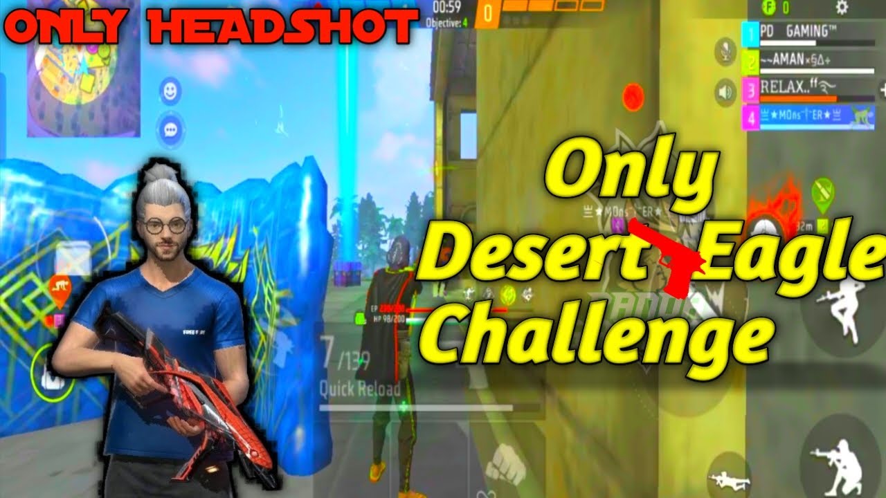 Desert Eagle King PD Gaming S.D. || 1v4 Headshot || PanDa Gaming - YouTube