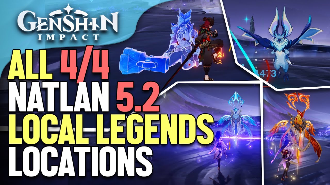 All 4/4 Natlan 5.2 Local Legends Locations Genshin Impact - YouTube