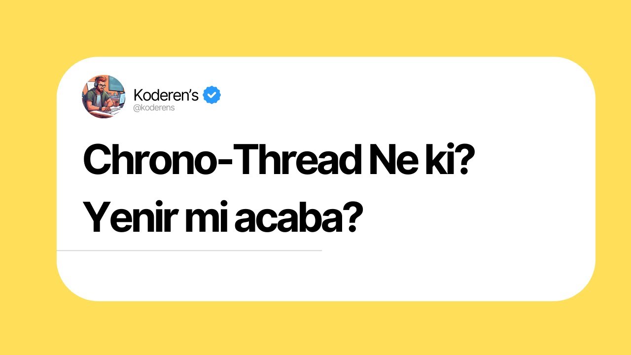 Chrono-Thread Nedir? C++ #5 - YouTube