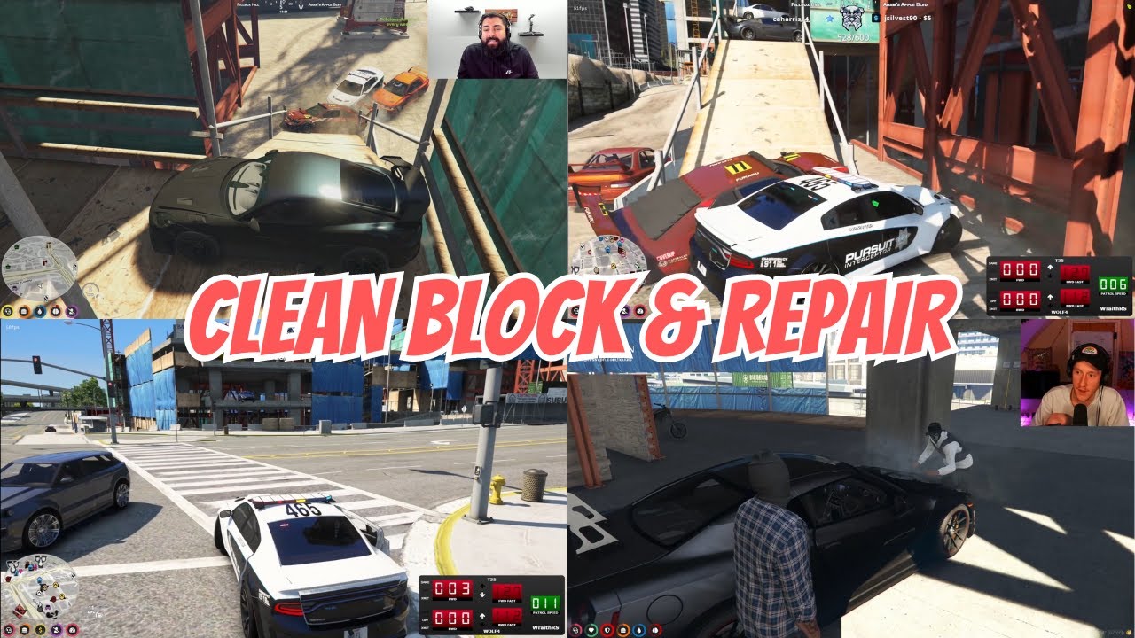 MANDEM Block Suarez, SRU & Repair SK's Car In A BIG CHASE | Multi-POV ...