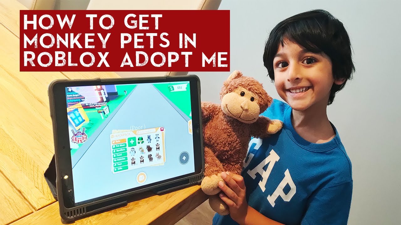 How to get the Monkey Pets in Roblox Adopt Me from the Fairground - YouTube