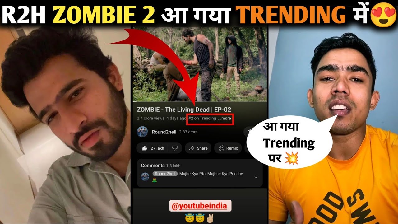 ZOMBIE 2 वापस TRENDING पर आ गई 💥 Round2hell Zaynsaifi, Nazim, Wasim ...