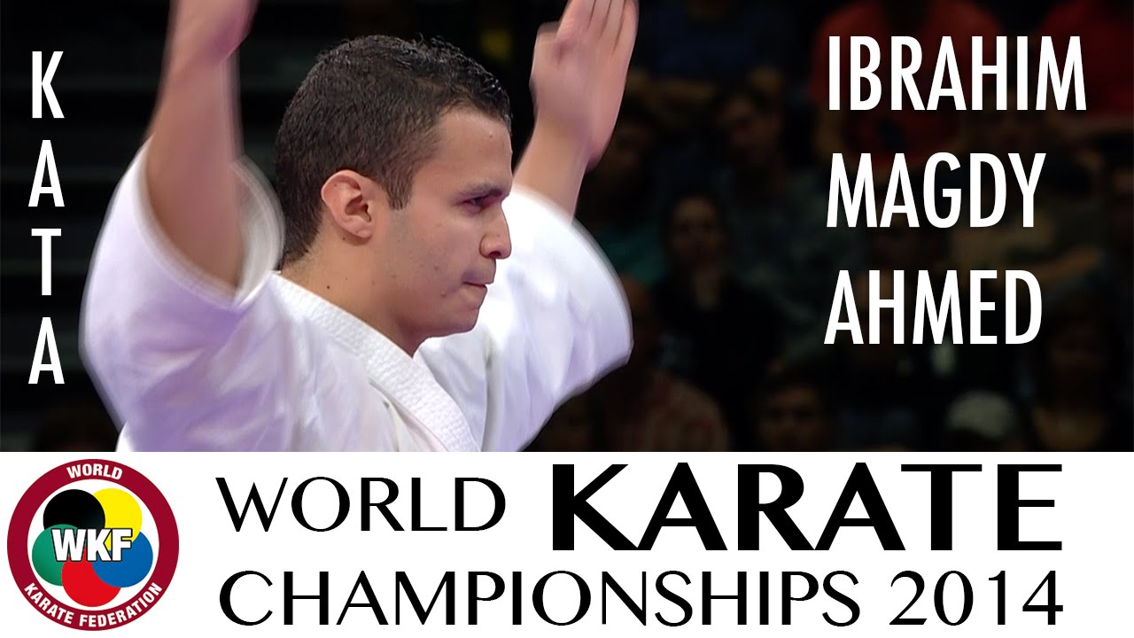 Ibrahim MAGDY of Egypt. Kata Unsu. Bronze Medal. 2014 World Karate ...