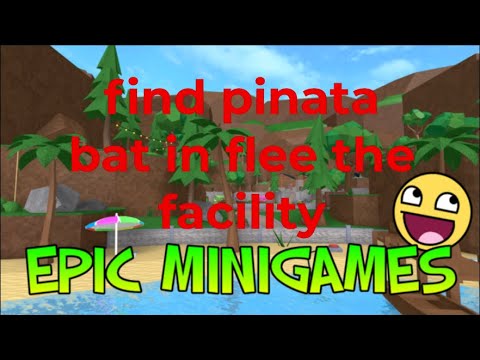 find pinata bat in flee the facility epic minigames - YouTube