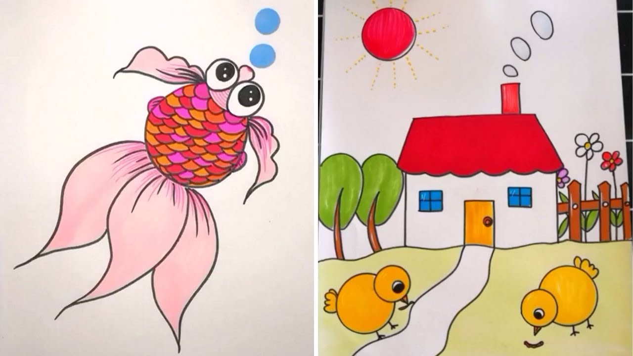 Coloring Kids Simple Drawing Kids Coloring" Images – Browse 17,129
