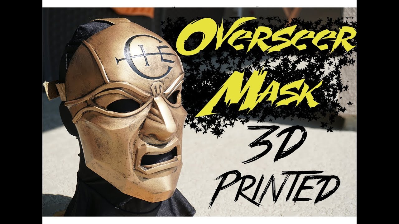 Dishonored Overseer Mask, 3D Printed - YouTube