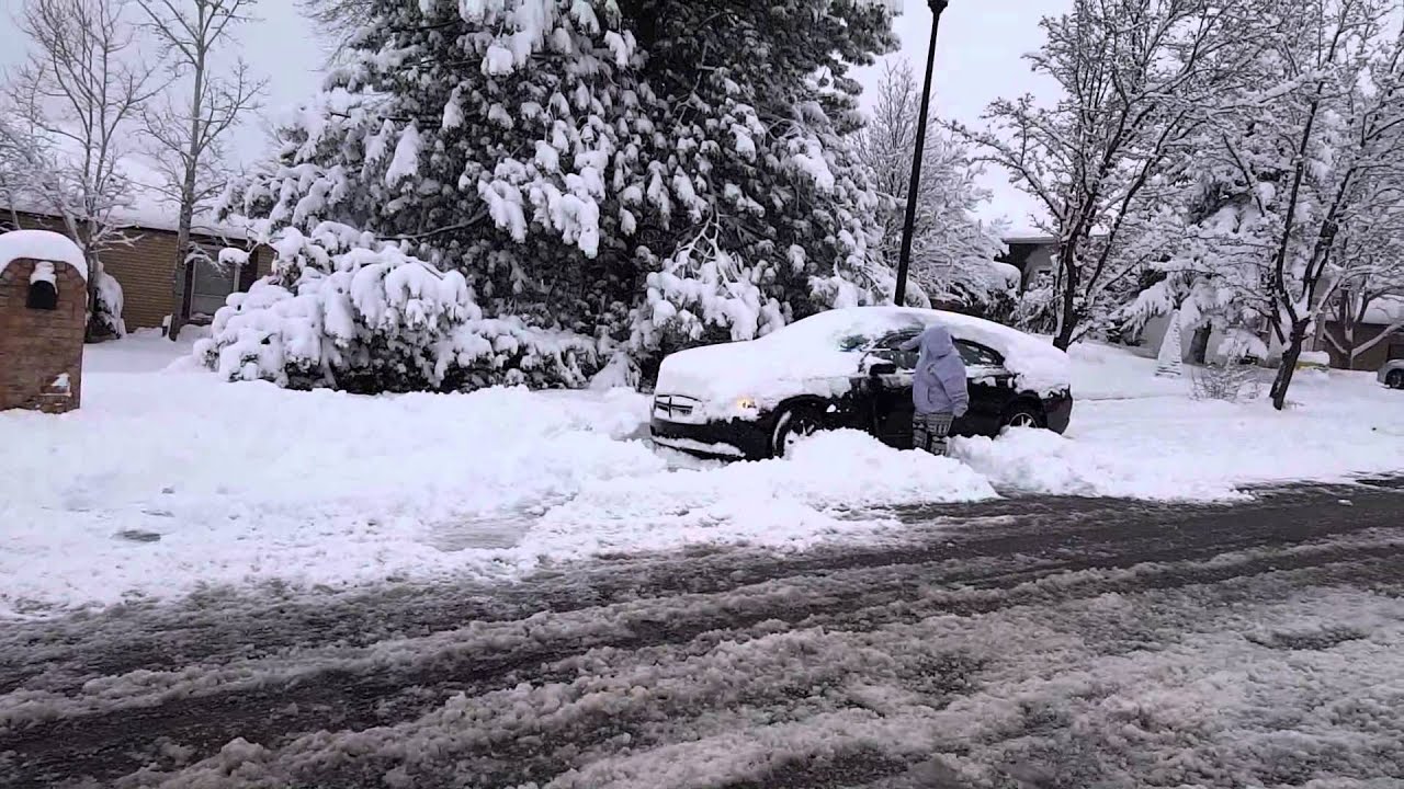 Snow Day Over 1 foot in Utah 12/14/2015 - YouTube